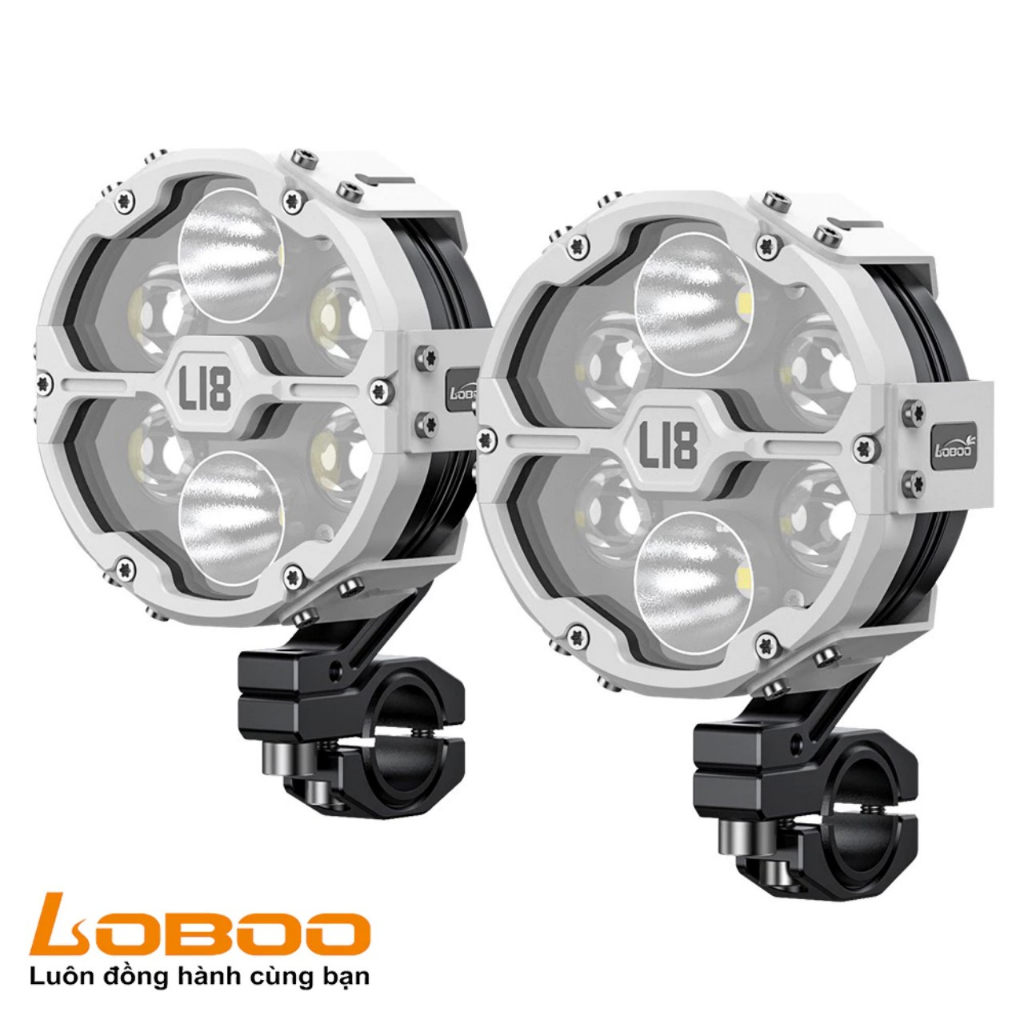 Bộ đèn trợ sáng Loboo L18 | H2 Motocare | Shopee Việt Nam