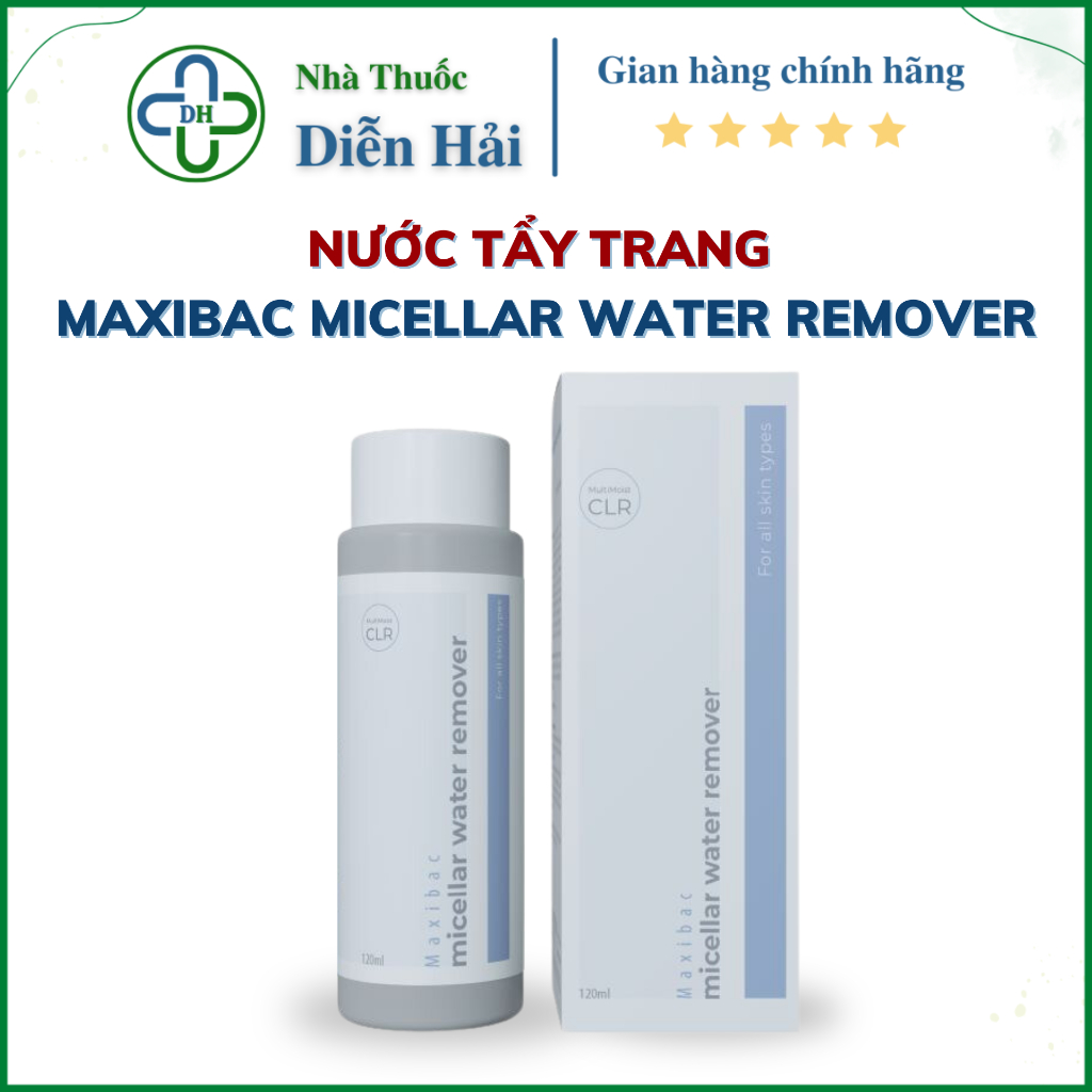 Nước tẩy trang Maxibac Micellar Water Remover dành cho mọi loại da kể ...
