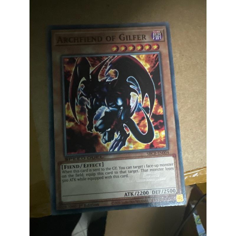 bài yugioh: archfiend of gilfer | Shopee Việt Nam