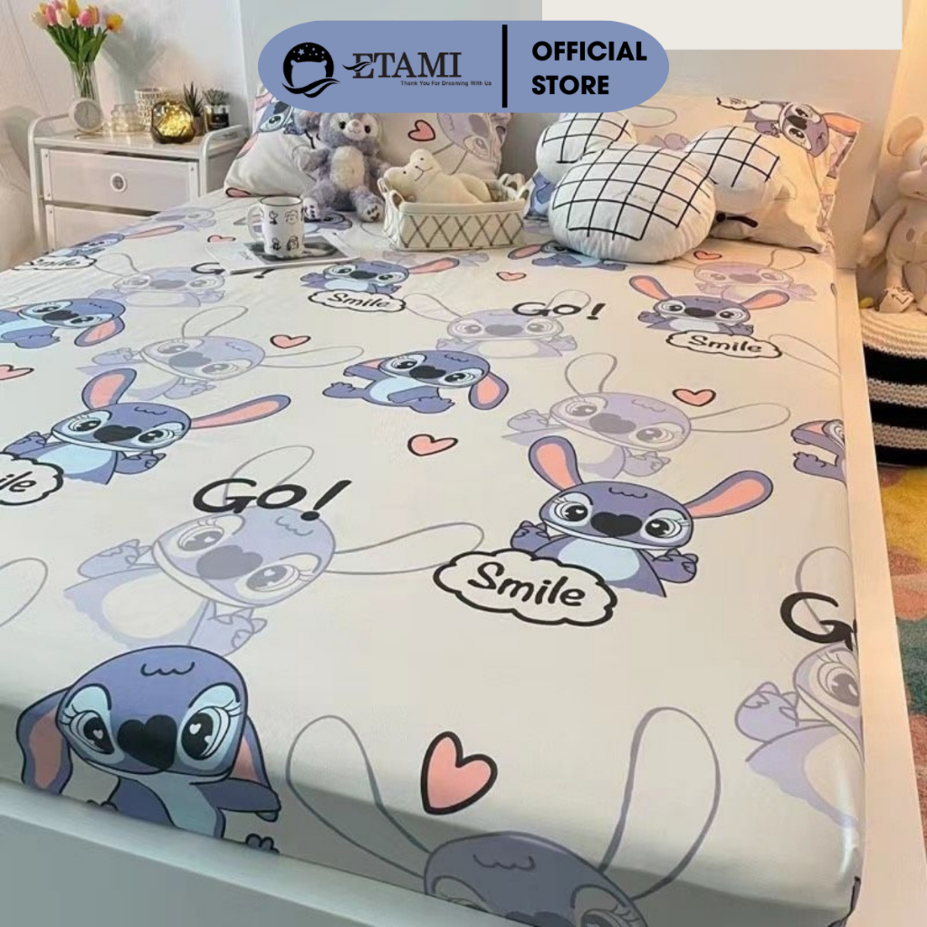 Bộ ga gối cotton poly Etami nhiều mẫu, đủ size m6,m8(hàng loại 1 ...