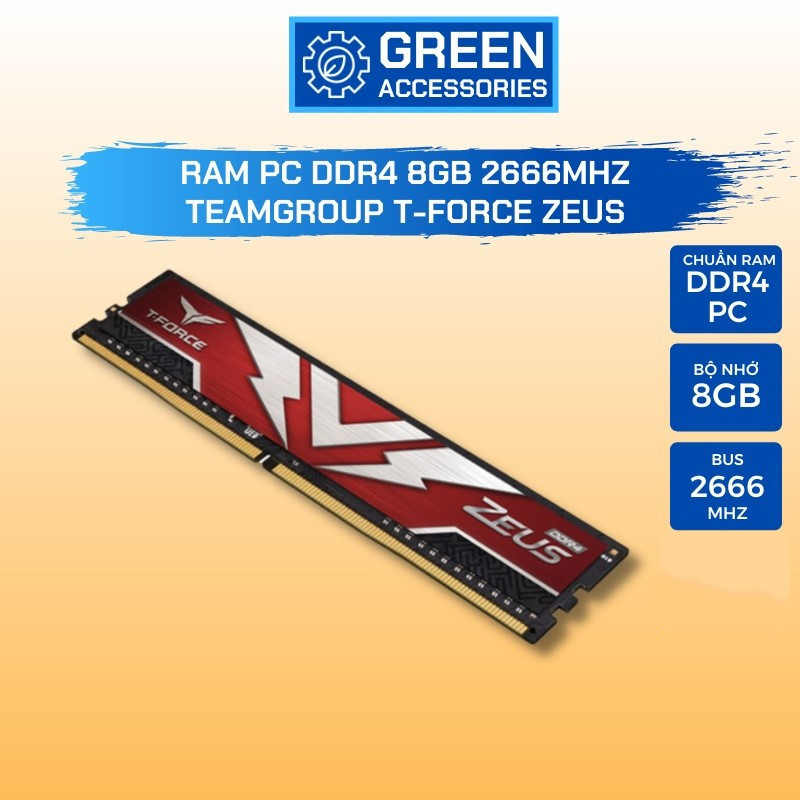 Ram PC TeamGroup T-Force Zeus DDR4 8GB 2666Mhz Chính Hãng | Shopee Việt Nam