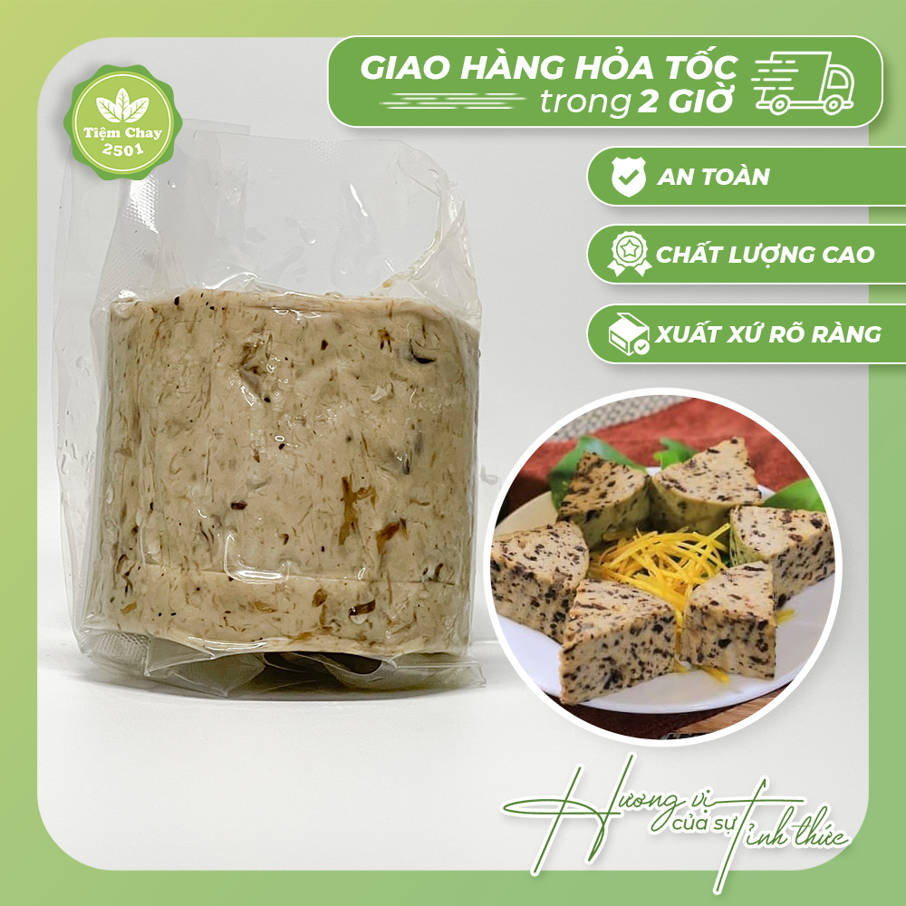[HỎA TỐC 2H HÀ NỘI] Giò nấm chay 500g | Thực phẩm chay cao cấp | Tiệm Chay 2501 | Shopee Việt Nam