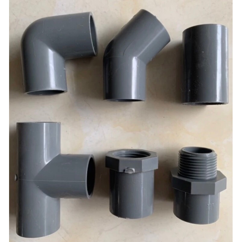 Phụ kiện pvc 60 -Góc +chếch +Tê Thu +măng xông các loại vv | Shopee ...