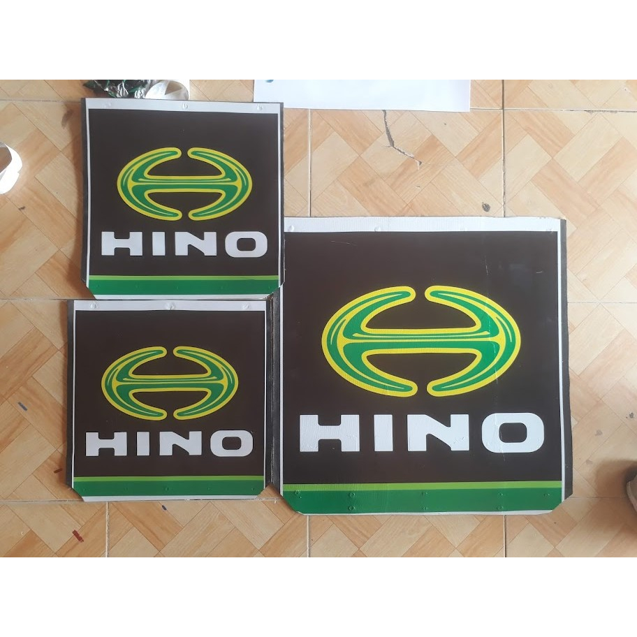 HINO - Decal phản quang chắn bùn xe tải màu xanh (Không bao gồm tấm ...