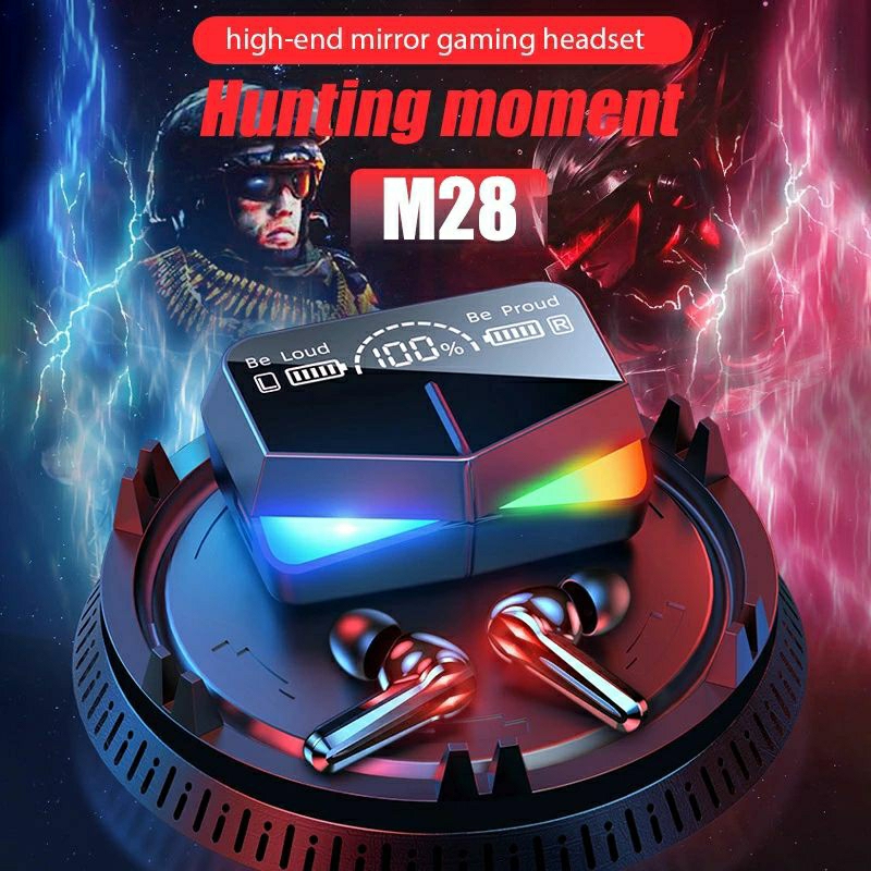 Tai Nghe Gaming M28 Bluetooth TWS Không Dây Chống Ồn Cảm Ứng Âm Thanh ...