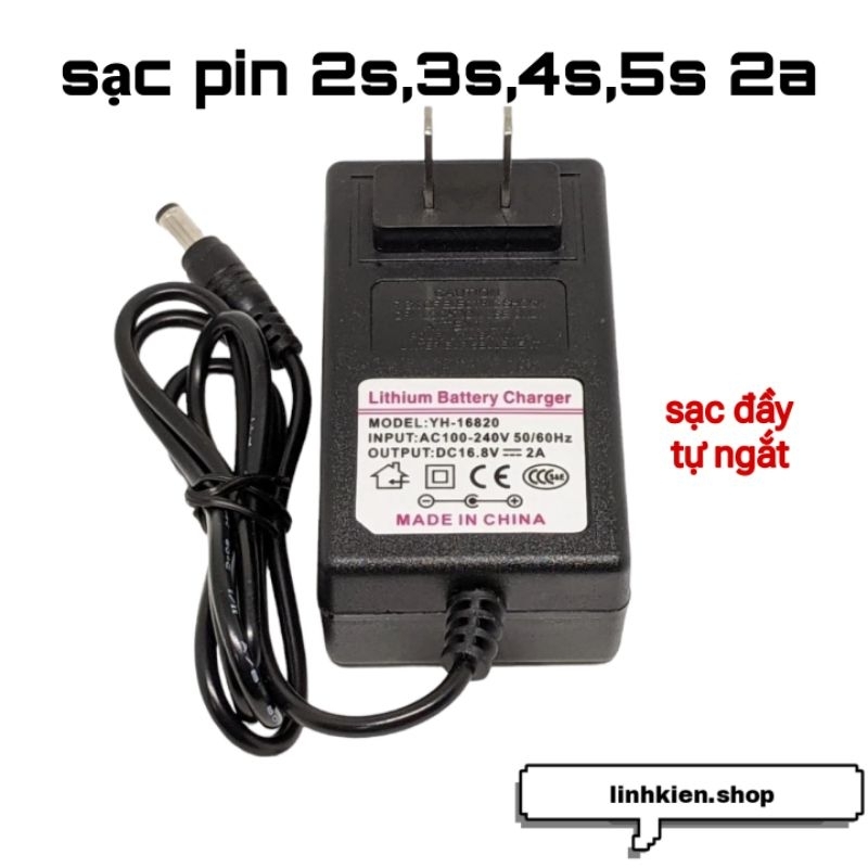 sạc pin 2s8,4vol ,3s12vol, 4s16vol, 5s21vol dòng 2a sạc cho tất cả các ...