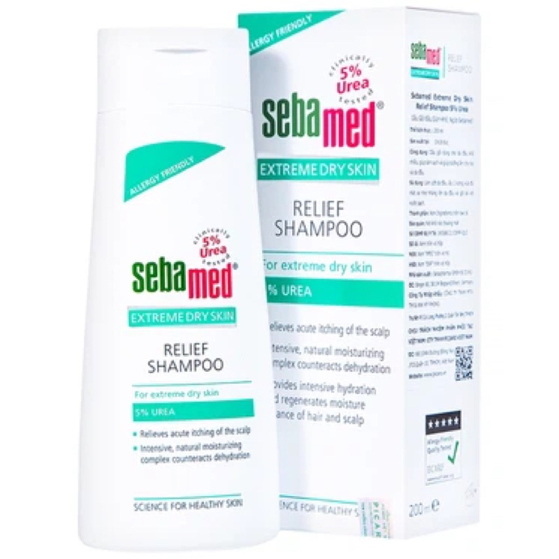 Dầu gội đầu giảm khô, ngứa Sebamed Extreme Dry Skin Relief Shampoo 5% ...