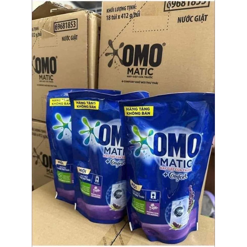 OMO XANH 2In1 COMFORT THƠM MÁT, 412g, cửa trước | Shopee Việt Nam