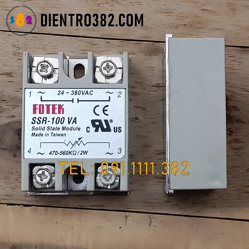 Relay bán dẫn Fotek Solid Relay SSR 100VA-H và 100VA dùng để điều khiển điện áp chỉnh nhiệt cho ...