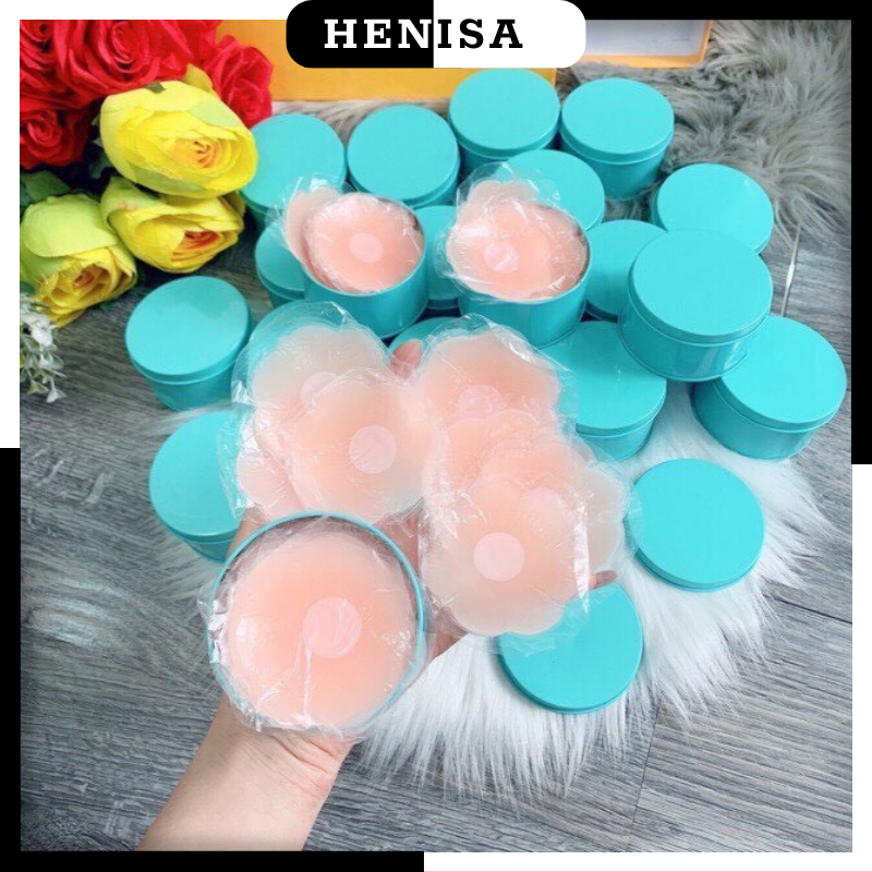 Miếng Dán Ngực Silicon Hộp 5 cặp, 10 Miếng Dán Ti Dùng Lại Nhiều Lần ...