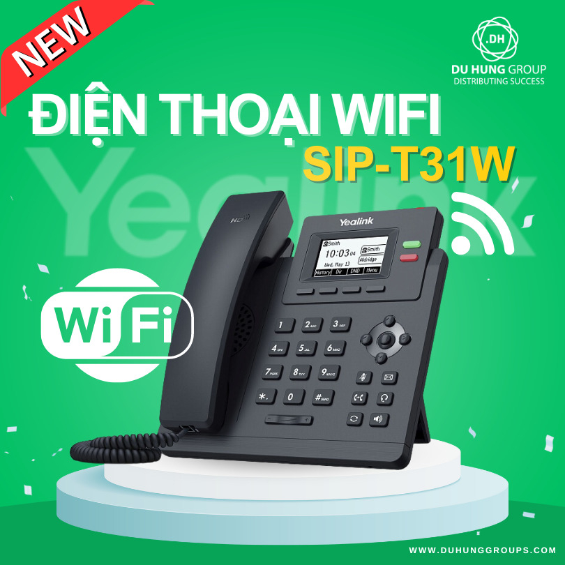 Điện thoại Voip IP Yealink SIP-T31W ( có Wifi ) ( TPCAO.COM ) | Shopee ...