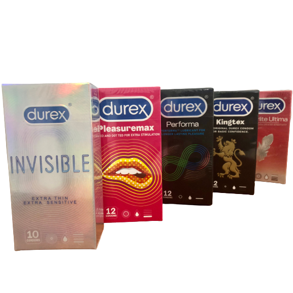 Bao cao su Durex chính hãng đủ loại ( Che tên sản phẩm ) - Hộp 12c ...