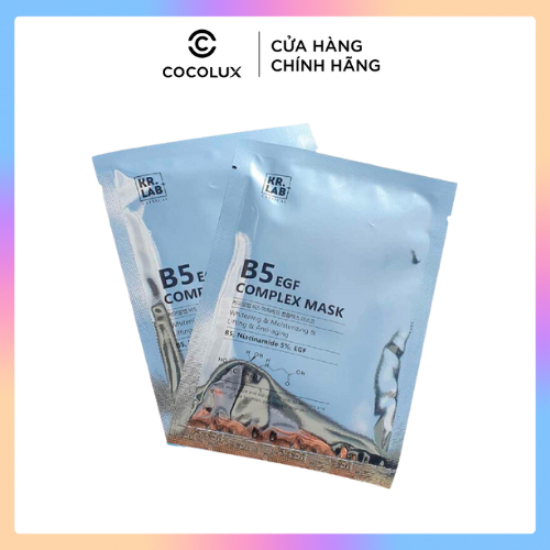 Mặt nạ B5 Kr.Lab cấp ẩm phục hồi dưỡng trắng EGF complex Mask B5 ...