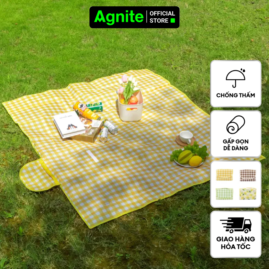 [Loại cao cấp] Thảm picnic, bạt trải dã ngoại chính hãng AGNITE, chống ...