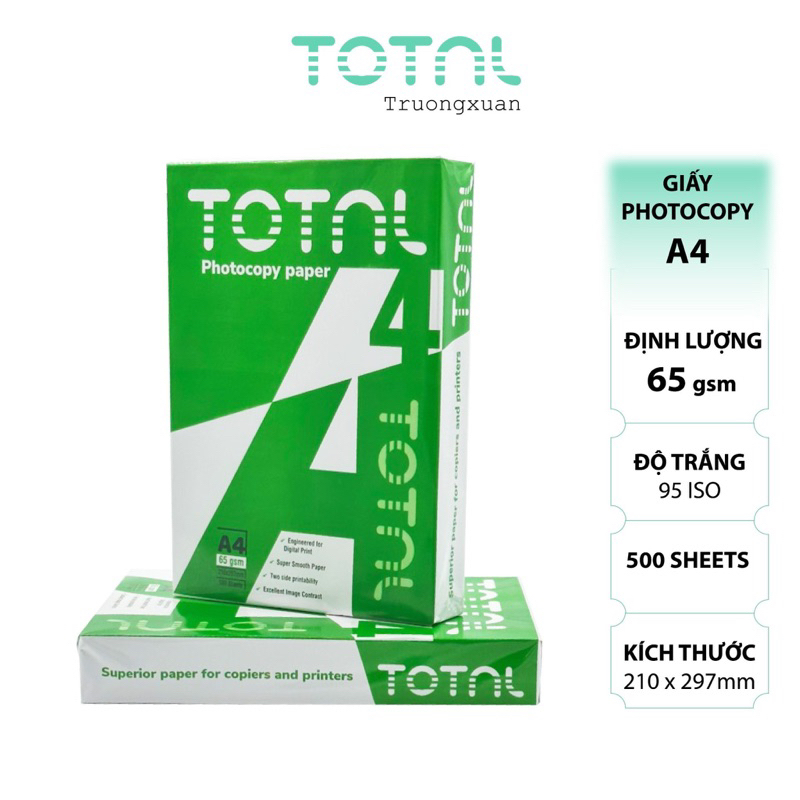 Giấy A4 TOTAL định lượng 65gsm | Shopee Việt Nam