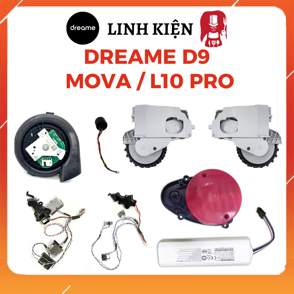 Linh kiện thay thế robot hút bụi lau nhà Dreame D9 / D9 Pro / D9 Max / Mova / L10 Pro / Trouver ...