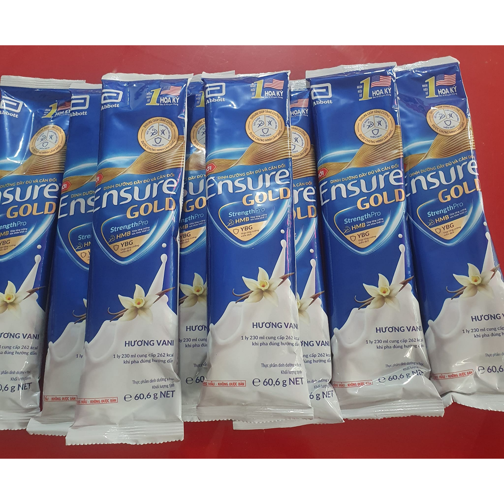 Sữa Ensure Gold gói 60.6g pha được một ly chuẩn 230ml | Shopee Việt Nam