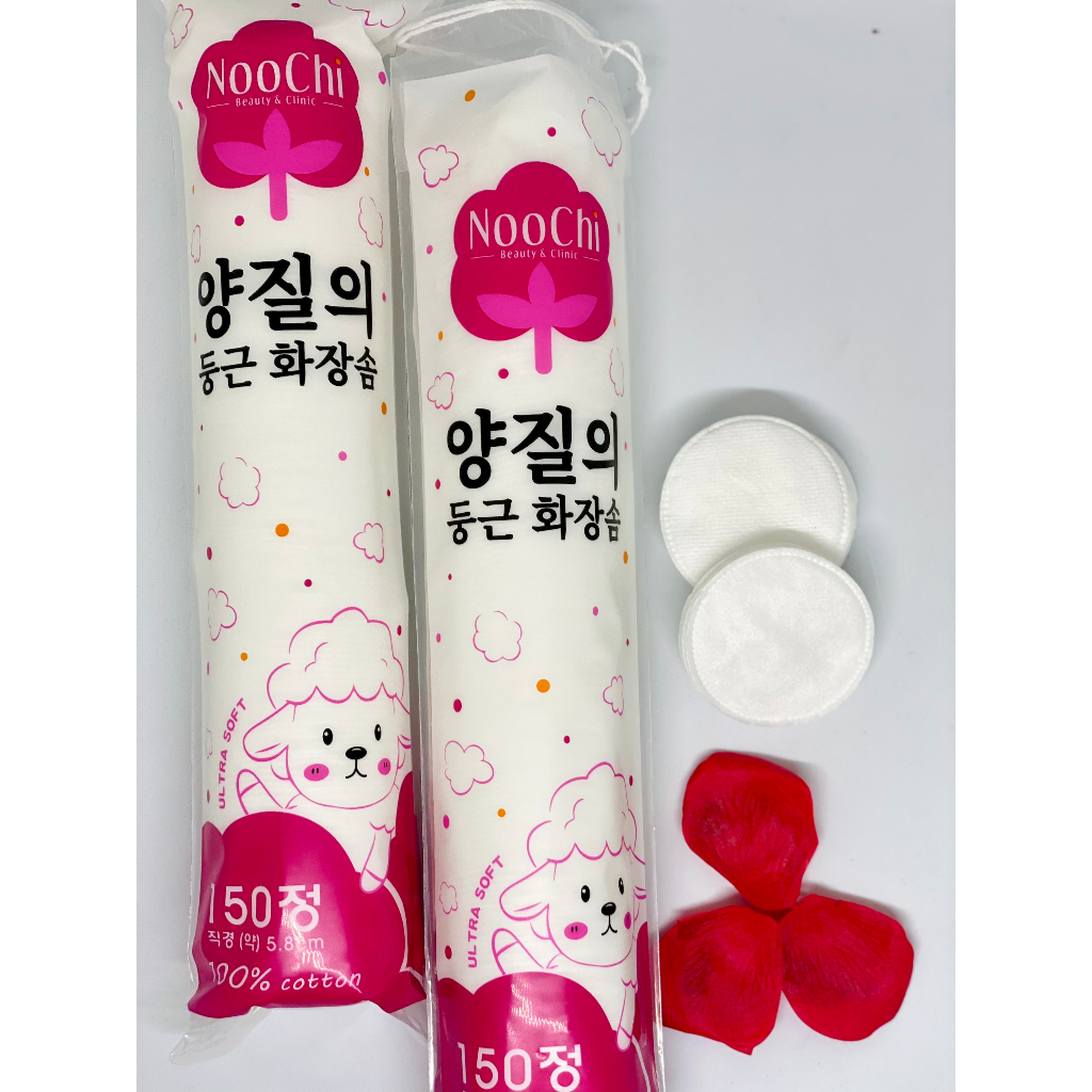 Bông tẩy trang Noochi 150 miếng dạng tròn chính hãng | Shopee Việt Nam