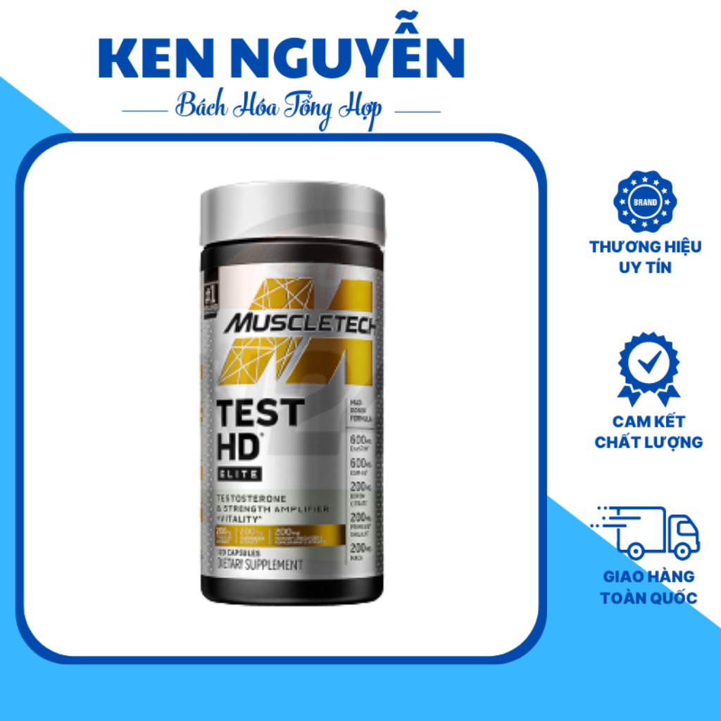 Muscletech - Test HD Elite 120 Viên | Tăng Cường Testosrerone Hỗ Trợ ...