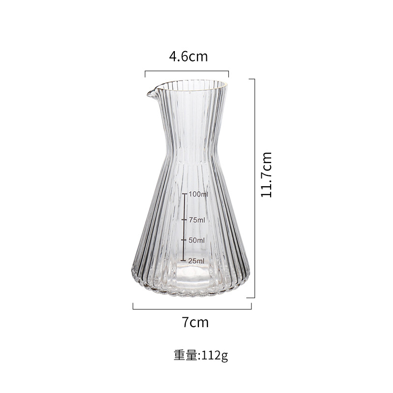 Bộ 6 ly shot thủy tinh, ly uống ruou 20ml, đáy pha lê họa tiết sọc dọc ...