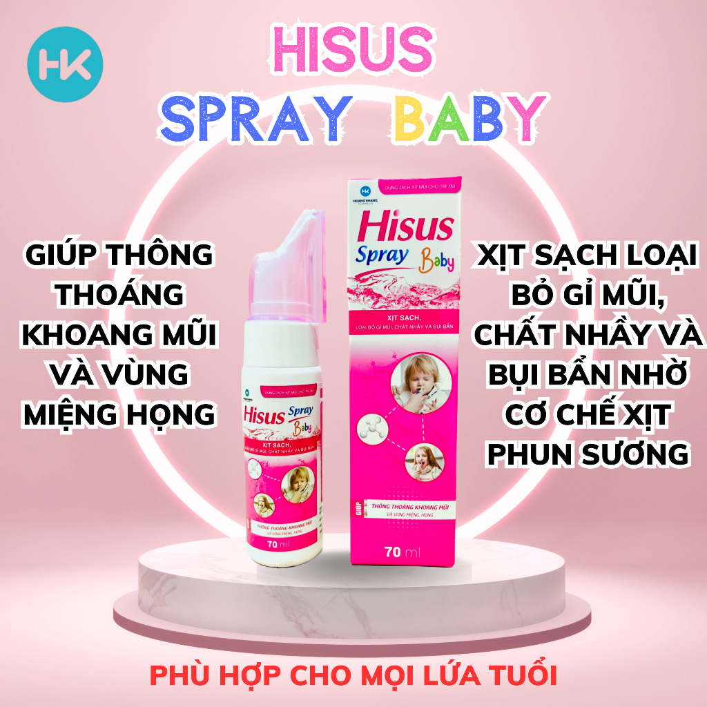DUNG DỊCH XỊT MŨI Hisus ( hồng) | Shopee Việt Nam