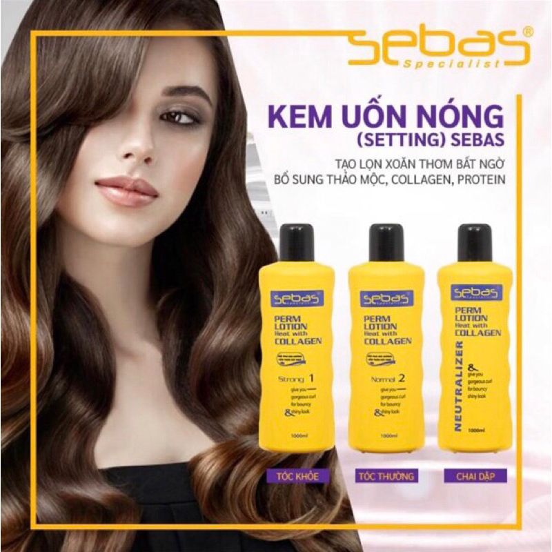 Uốn nóng Sebas | Kem uốn siêu sóng Sebas 1000ml (Uốn setting) | Shopee ...