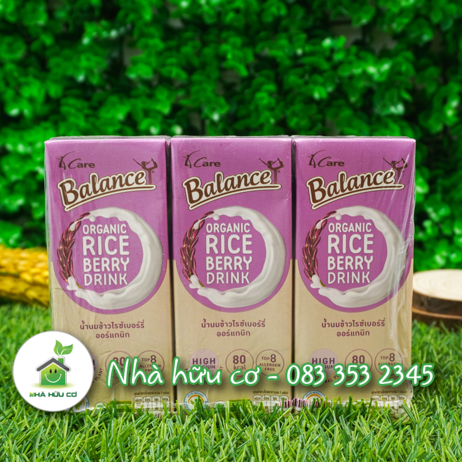 SỮA GẠO TÍM hữu cơ 4Care Balance 180ml/hộp - Date: 24/8/2024 - Nhà hữu cơ | Shopee Việt Nam