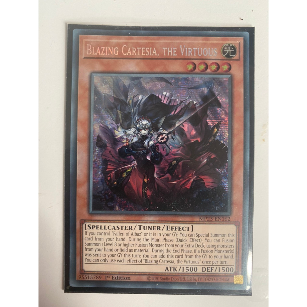 thẻ bài yugioh Blazing Cartesia, the Virtuous - MP23-EN162 - Prismatic ...