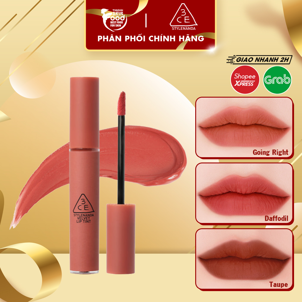 Son Kem Lì, Lên Màu Chuẩn Hàn Quốc 3CE Velvet Lip Tint 4g | Shopee Việt Nam