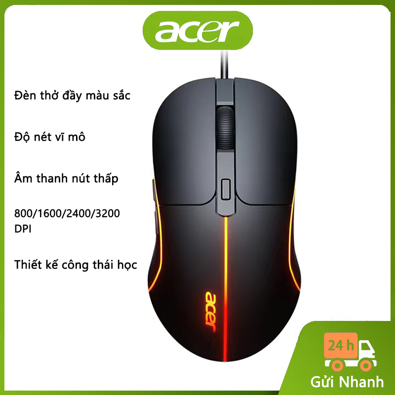 Chuột Có Dây Acer M115 Hỗ Trợ Macro Có Đèn LED 800-3200 DPI Có App Cho ...