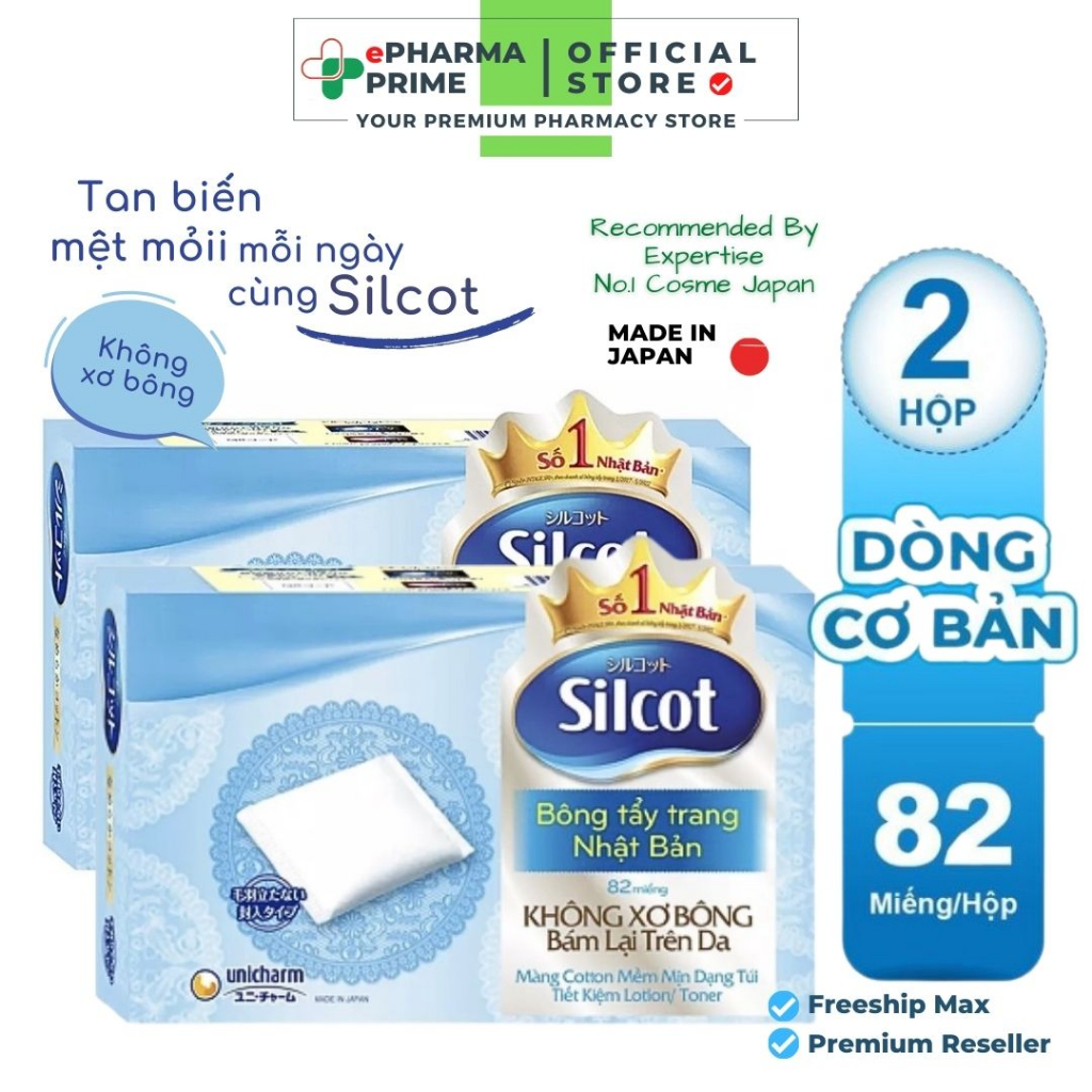 [COMBO] 2 Hộp Bông Tẩy Trang Silcot Nhật Bản - 2 Hộp 82 Miếng | Shopee ...