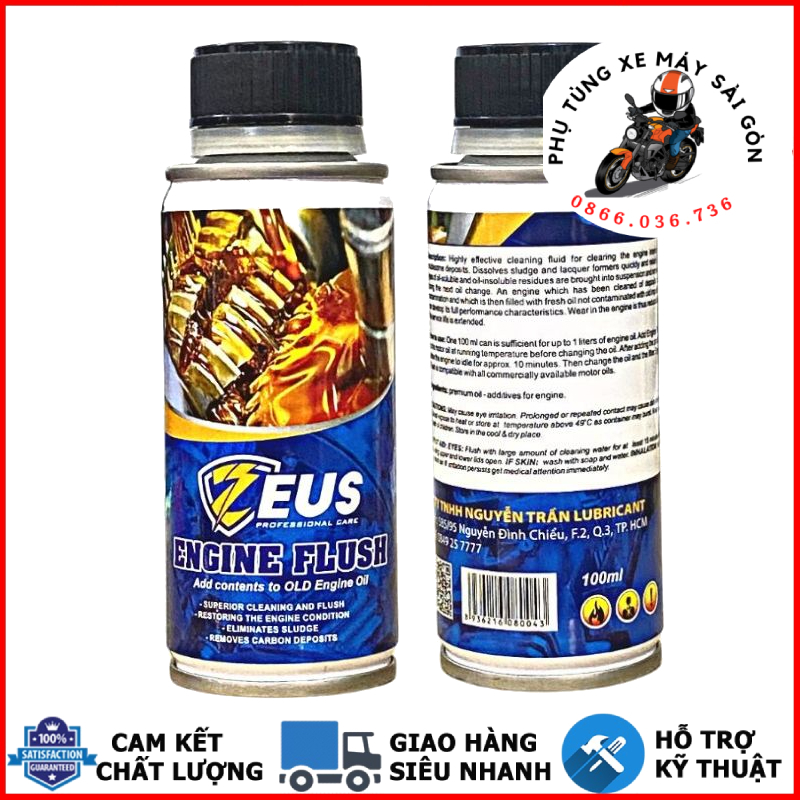 Dung dịch súc động cơ Zeus Engine Flush dành cho xe máy | Shopee Việt Nam