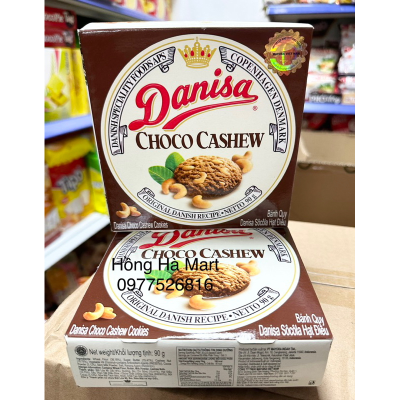 Bánh Danisa CRANBERRY 90g và dinasa choco hạt điều ( Xả Hàng Date 7 ...
