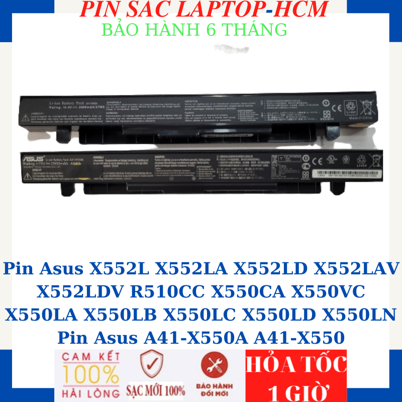 Pin Asus X552L X552LA X552LD X552LAV X552LDV R510CC X550CA X550VC X550LA X550LB X550LC X550LD ...