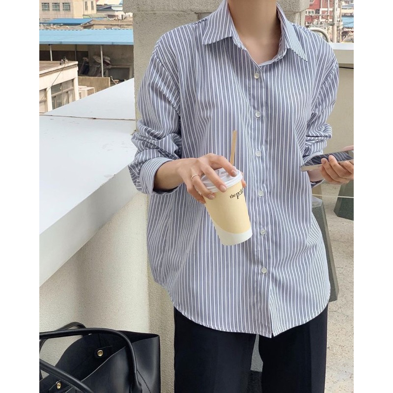 [Áo 3] Áo sơ mi sọc kiểu nhiều mẫu chọn lựa, áo xô 2hand Nhật Hàn, áo sơ mi 2hand thanh lý giá ...