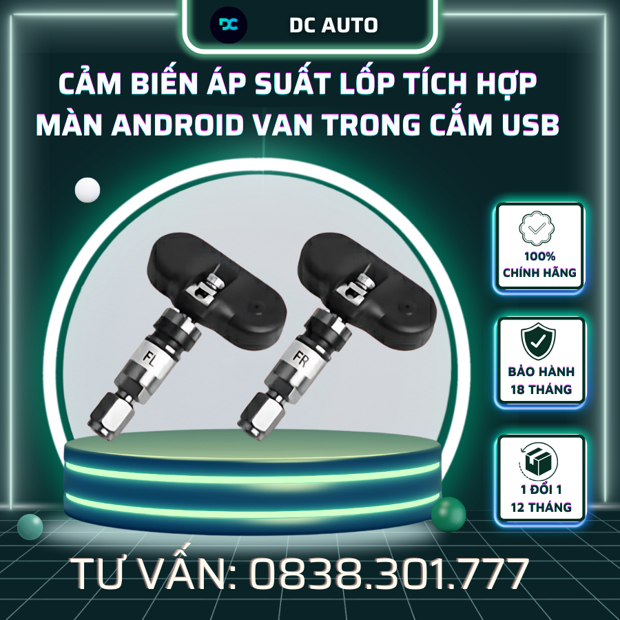 Cảm Biến Áp Suất Lốp Tích Hợp Màn Android Van Trong Cắm USB TPMS 2022 Bảo Hành 1 Năm | Shopee ...