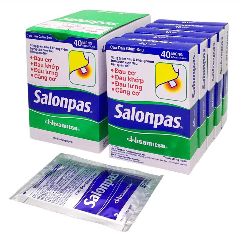 Salonpas - Miếng Dán Giảm Đau Chính Hãng, Giá Tốt, Đảm Bảo | Shopee ...