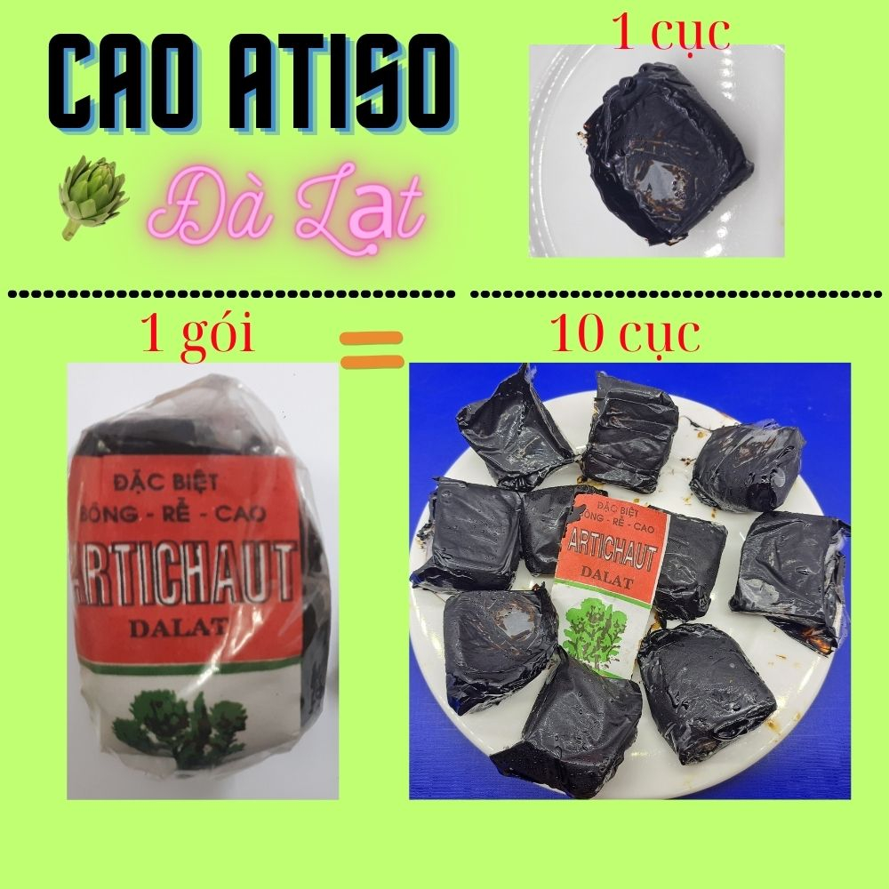 Cao Atiso Đà Lạt -1 gói (10 cục) gói 200g cao cô đặc dùng nấu nước sâm ...