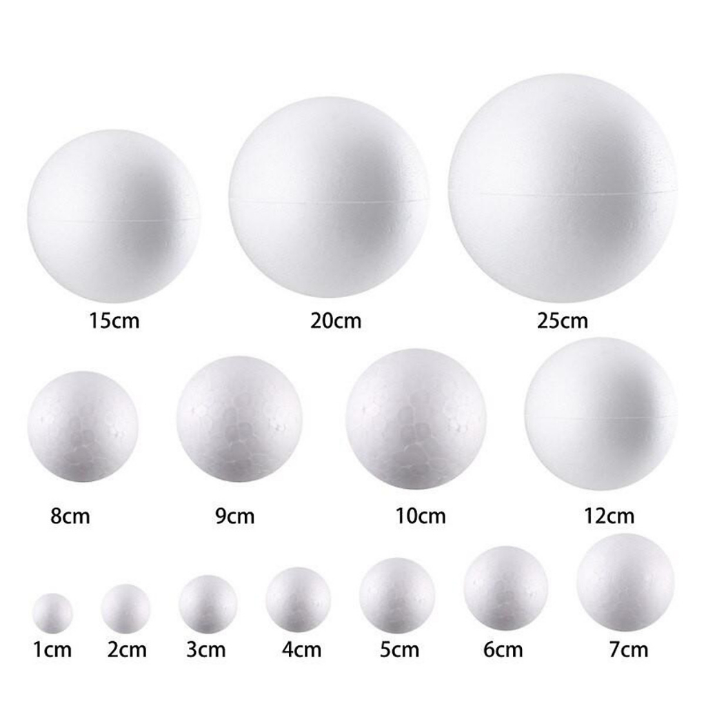Quả xốp tròn ( bóng tròn) làm mô hình và đồ handamade | Shopee Việt Nam