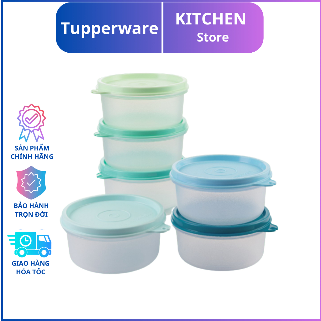 Bộ hộp bảo quản thực phẩm Small Server Tupperware (6 hộp 200ml) | Shopee Việt Nam