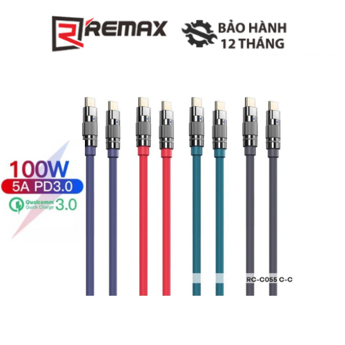 Cáp sạc nhanh Remax RC-C055 100W cổng Type C ra Type C | Shopee Việt Nam