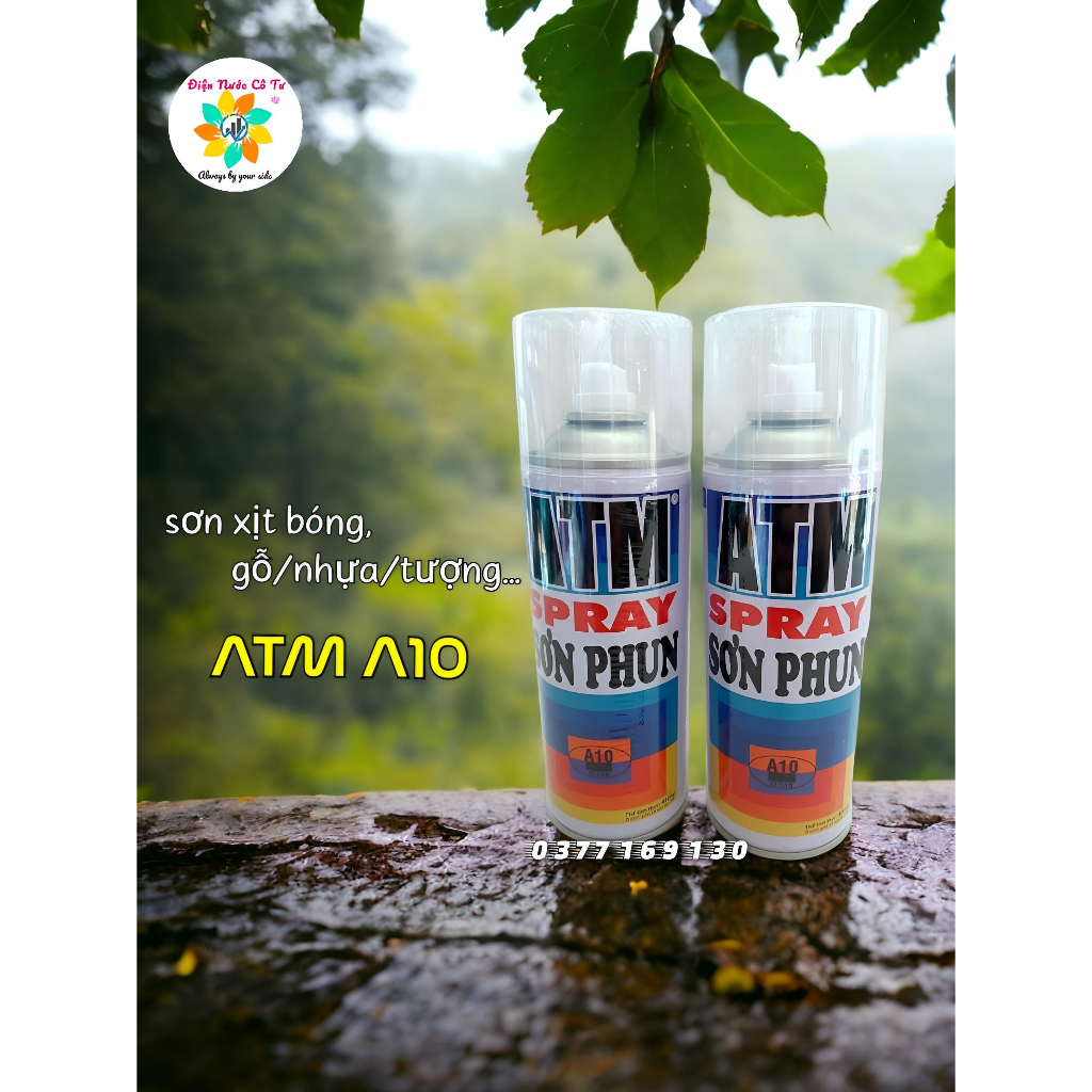 Sơn xịt ATM Spray màu đen bóng A210 đen mờ A212 | Shopee Việt Nam