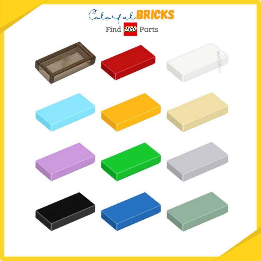 Gạch Lego chính hãng | Tấm trơn lót nền 1x2 | Tile 1 x 2 with Groove ...