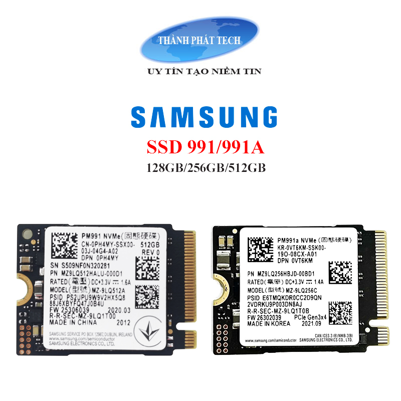 Ổ Cứng SSD 2230 M2 Nvme Samsung/Koxia/WD/SK Hynix/Micron 256GB/512GB ...