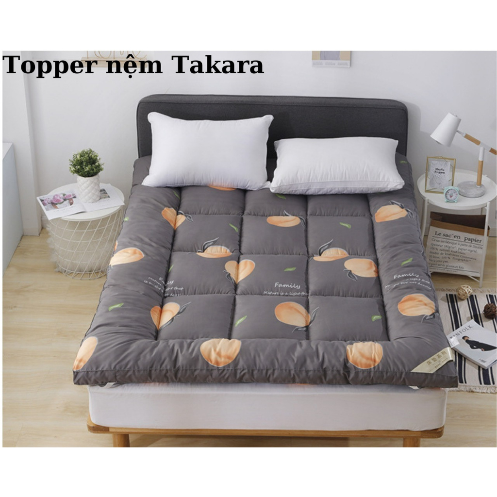 {tặng thảm chân}Topper nệm dày 7cm TAKARA tấm topper gấp gọn tiện nghi ...