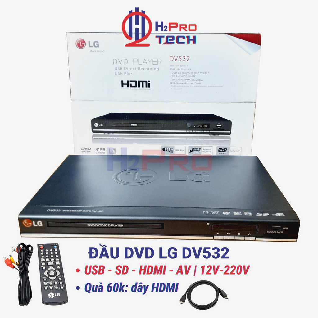 Đầu Dvd Karaoke LG DV532 Đời Mới Có Hdmi - Usb - Sd, Đọc Đĩa Dvd - CD - VCD, Tặng Dây Hdmi ...