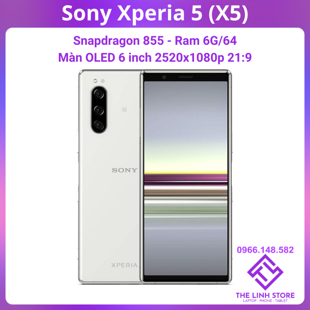 Điện thoại Sony Xperia 5 (Sony X5) màn OLED 6.1 inch - Snap 855 ram 6G ...
