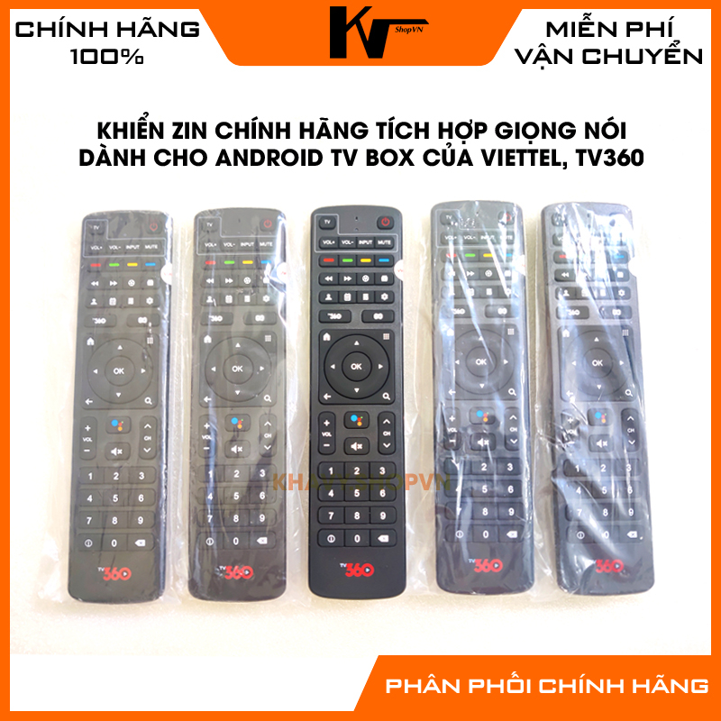 Điều khiển giọng nói chính hãng cho Android TV Box ViettelTV TV360 ...