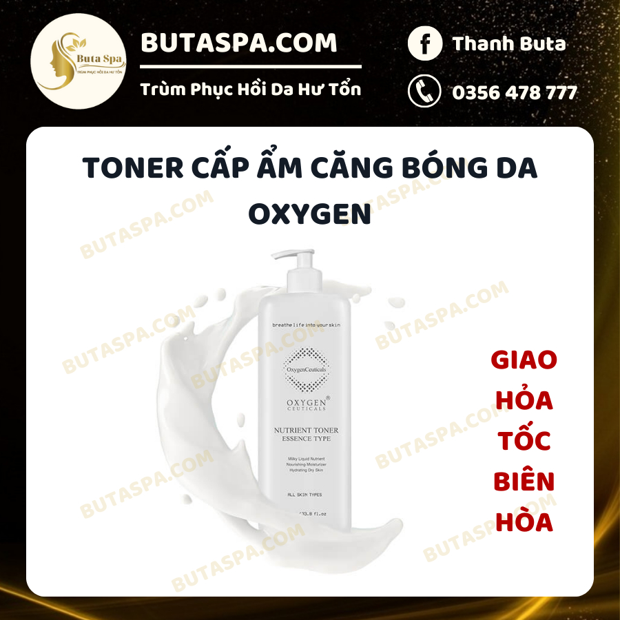 Toner cấp ẩm căng bóng da Oxygen chai chiết | Shopee Việt Nam