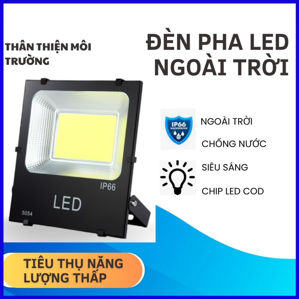 Đèn pha led ngoài trời IP66 đủ công suất, chip led 5054 Chiếu sáng biển ...